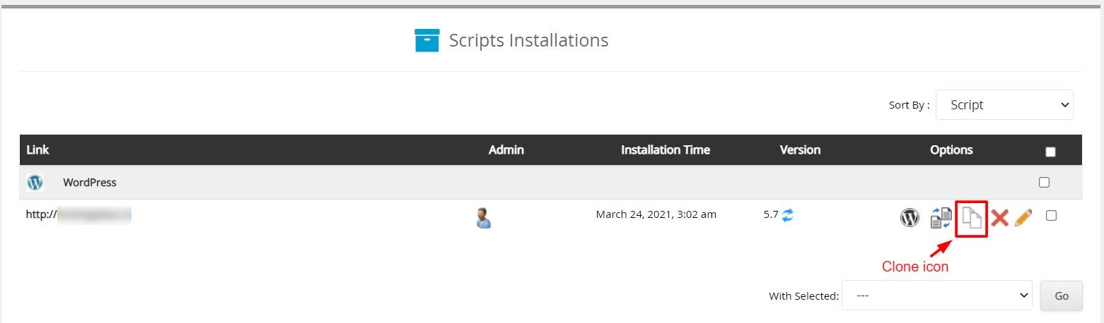 How to clone your WordPress site via Softaculous in DirectAdmin?